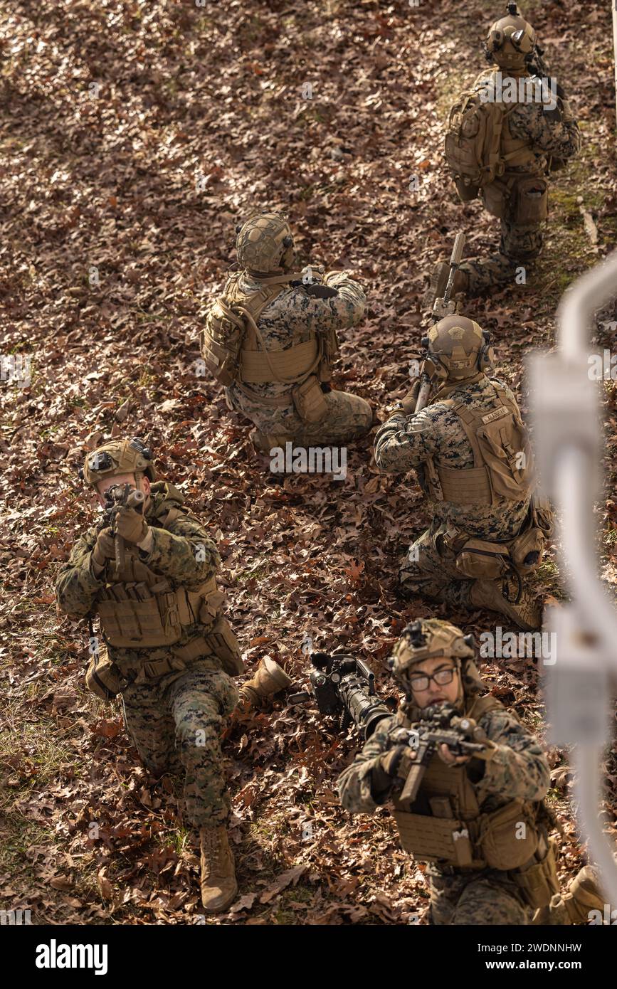 U.S. Marines with Alpha Company, Battalion Landing Team 1/8, 24th ...