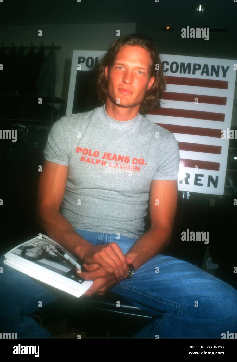 Los Angeles, California, USA 7th December 1996 Model Matt King promotes ...