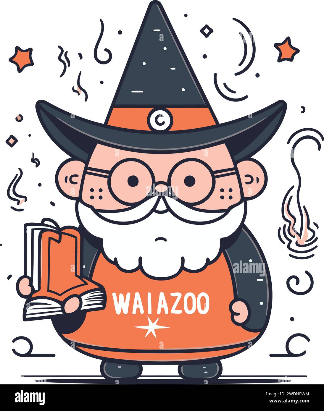 Magic book cartoon icon Cut Out Stock Images & Pictures - Alamy