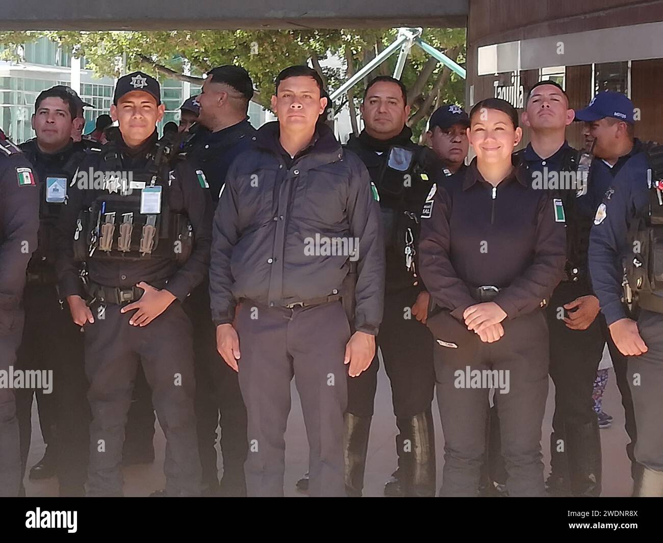 Leon, Mexico. Jan 21, 2024. Leon Police Department officers during the ...