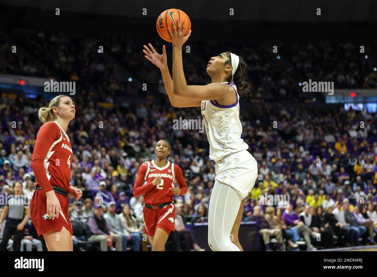 Baton Rouge, USA. 21st Jan, 2024. January 21, 2024: LSU's Angel Reese ...