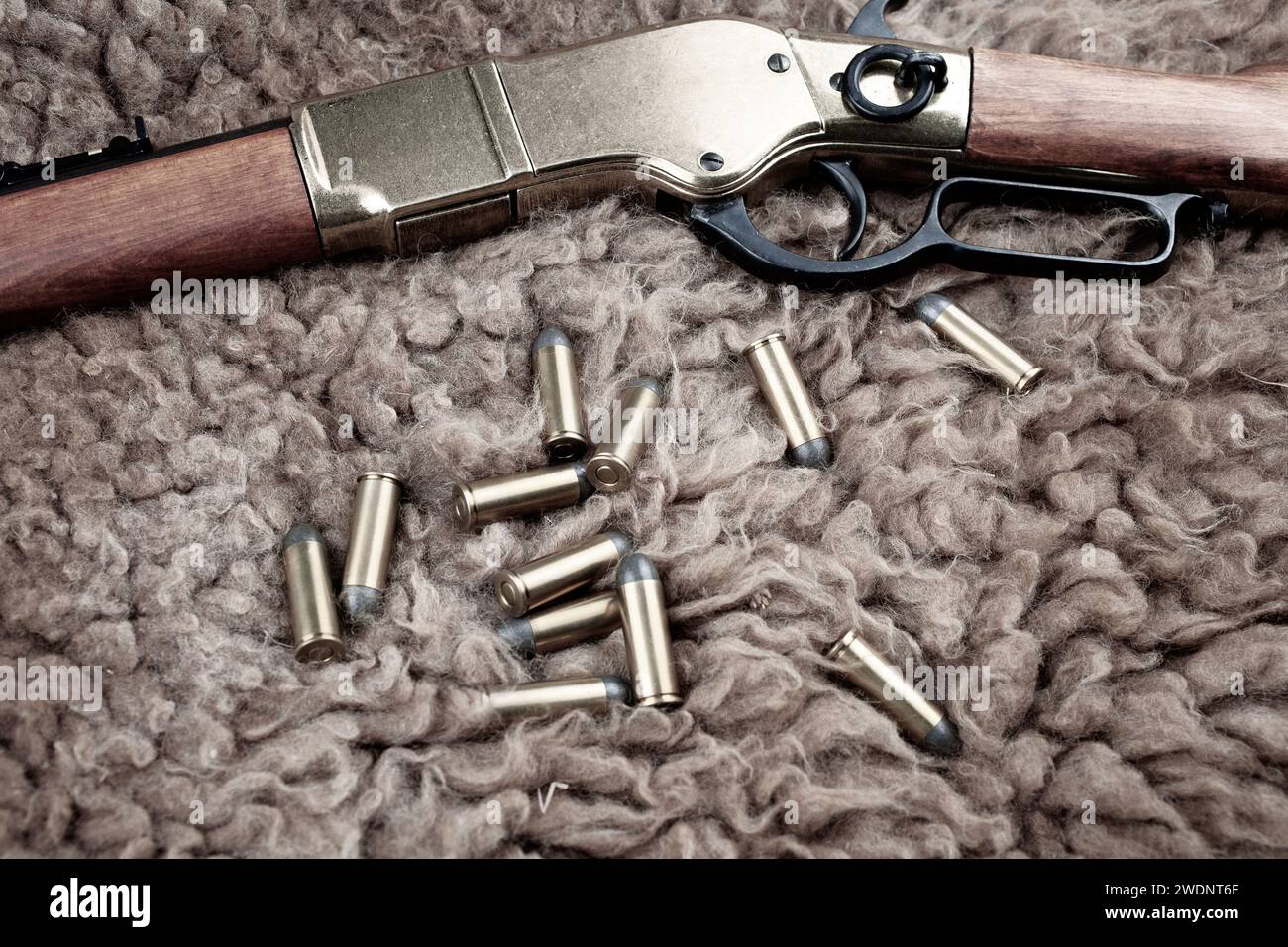 Old West Lever Action Rifle