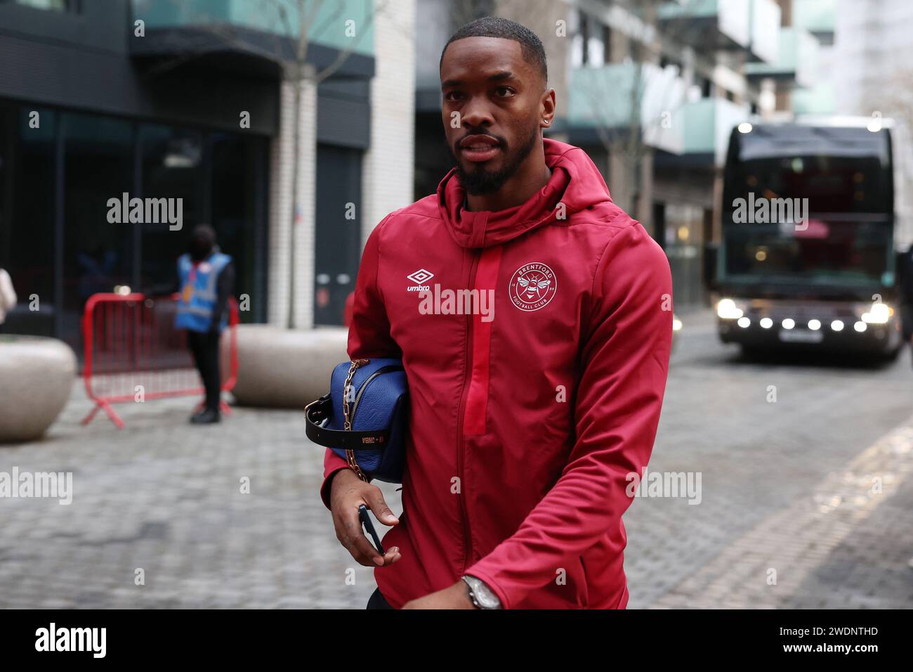 London, UK. 20th Jan, 2024. Ivan Toney of Brentford arrives before the ...