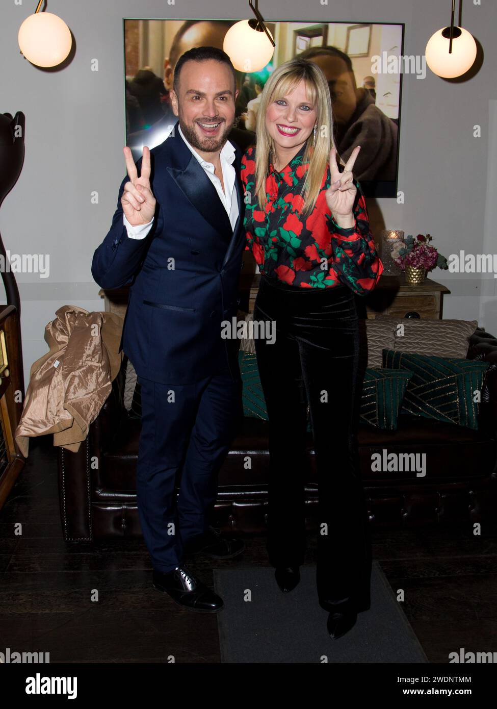 Rome, Italy. 21st Jan, 2024. Rome, Enea restaurant, Antonello Lauretti ...