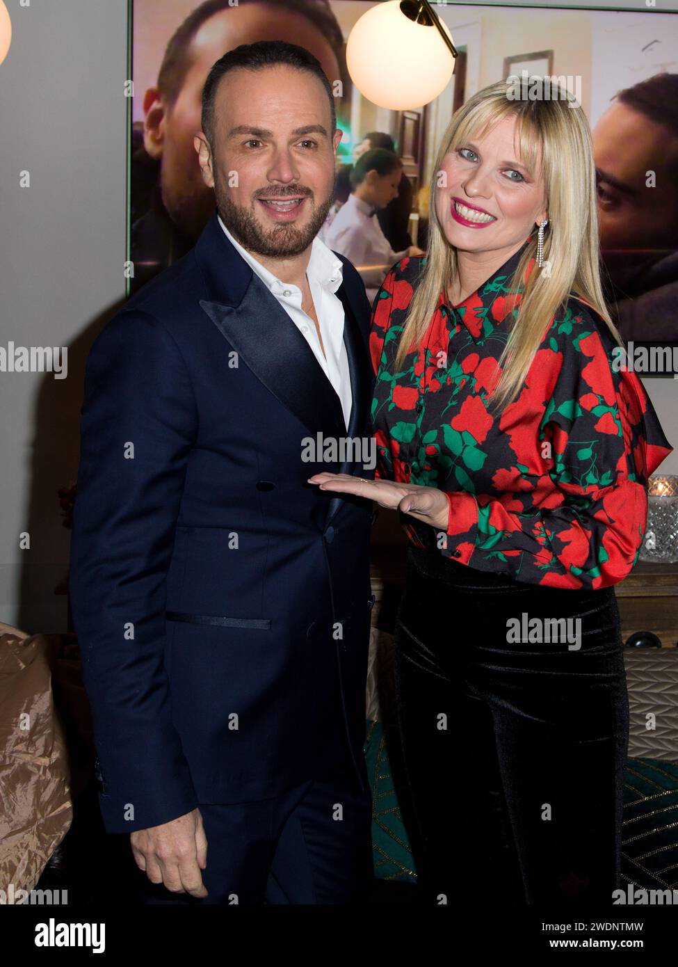 Rome, Italy. 21st Jan, 2024. Rome, Enea restaurant, Antonello Lauretti ...