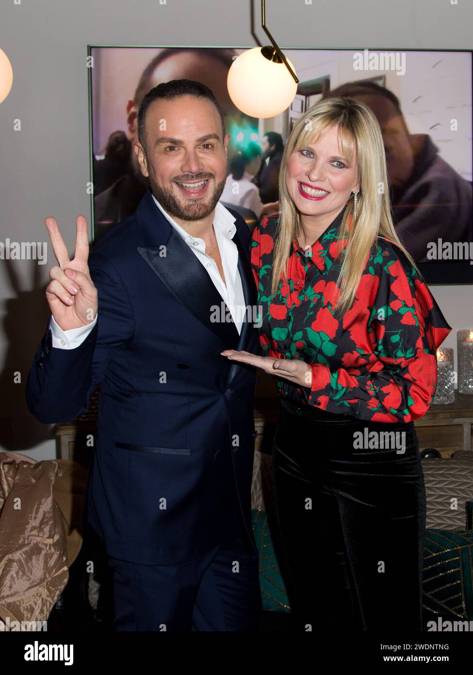 Rome, Italy. 21st Jan, 2024. Rome, Enea restaurant, Antonello Lauretti ...