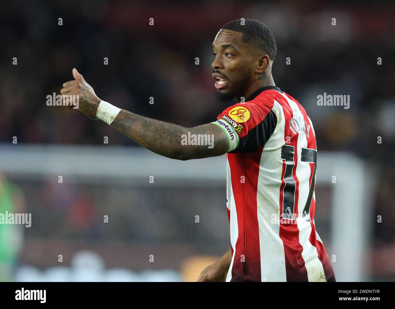 London, UK. 20th Jan, 2024. Ivan Toney of Brentford during the Premier ...
