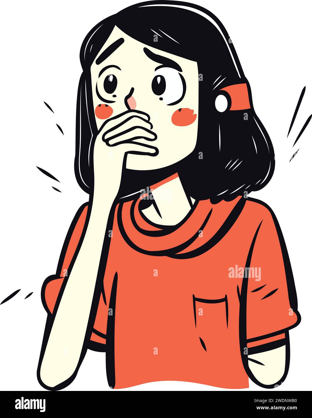 Woman with toothache retro hi-res stock photography and images - Alamy