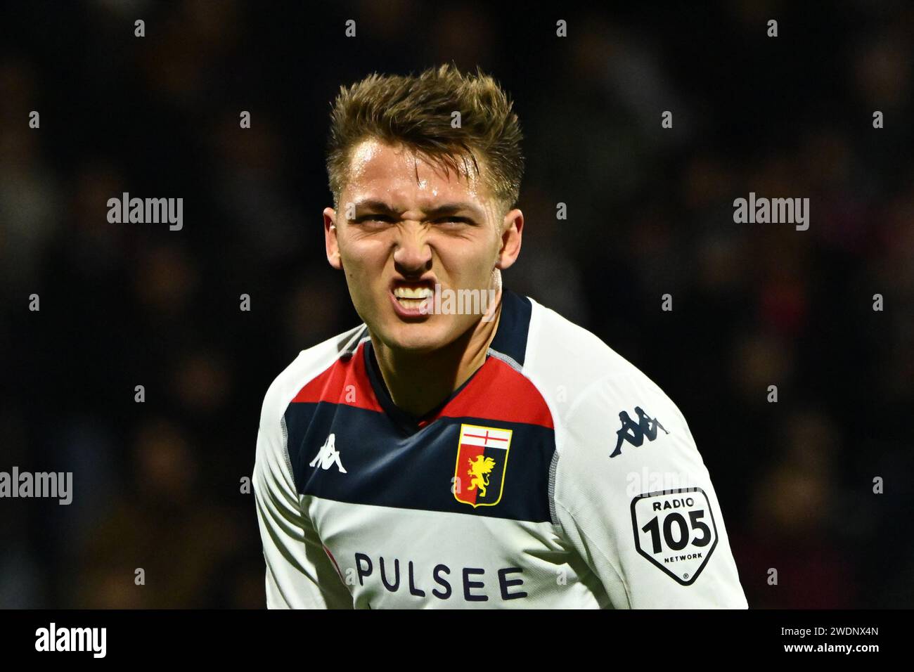 Salerno, Italy. 21st Jan, 2024. Mateo Retegui of Genoa CFC during the ...