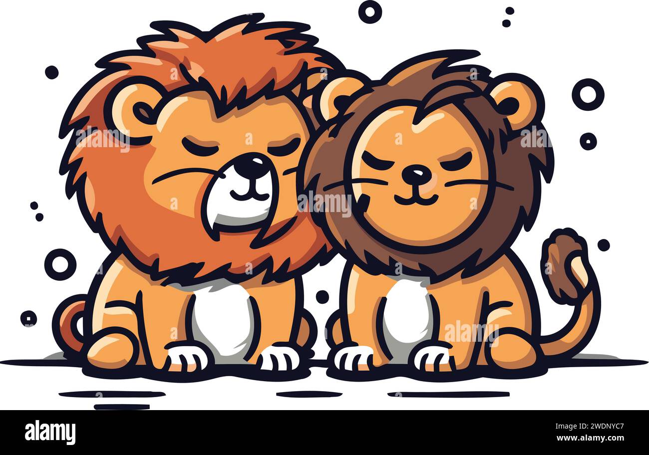 Funny lioness Stock Vector Images - Alamy