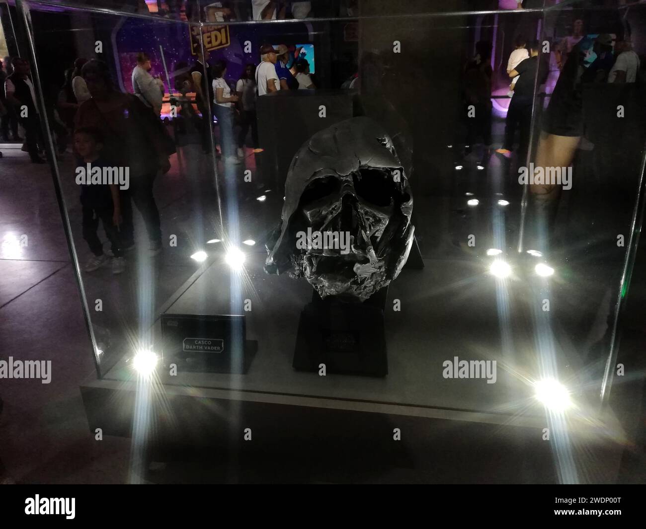 Leon, Mexico. Jan 21, 2024. Darth Vader mask in Star Wars Exhibit ...