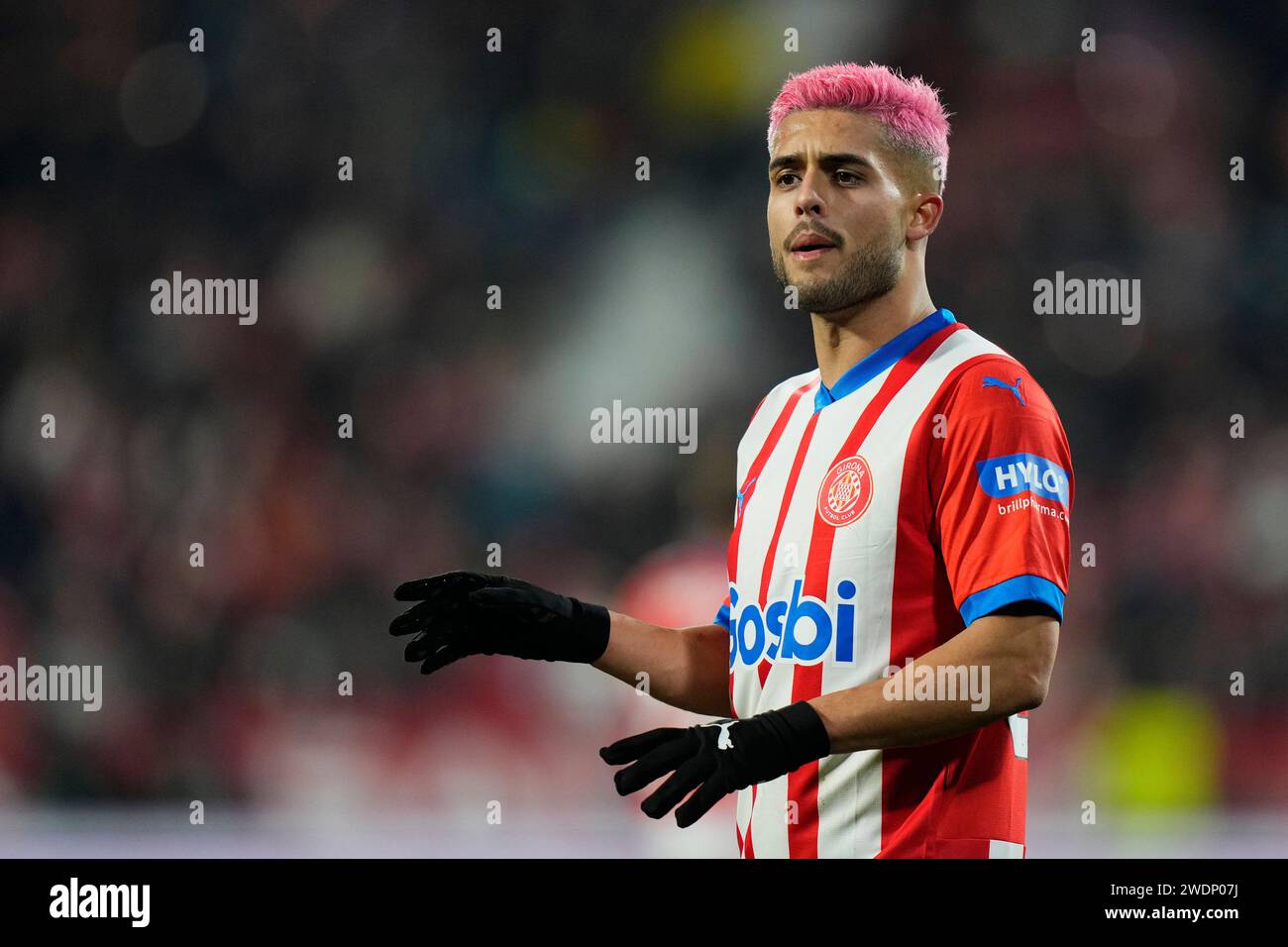 Girona, Spain. 21st Jan, 2024. Yan Couto (Girona FC) is pictured during ...