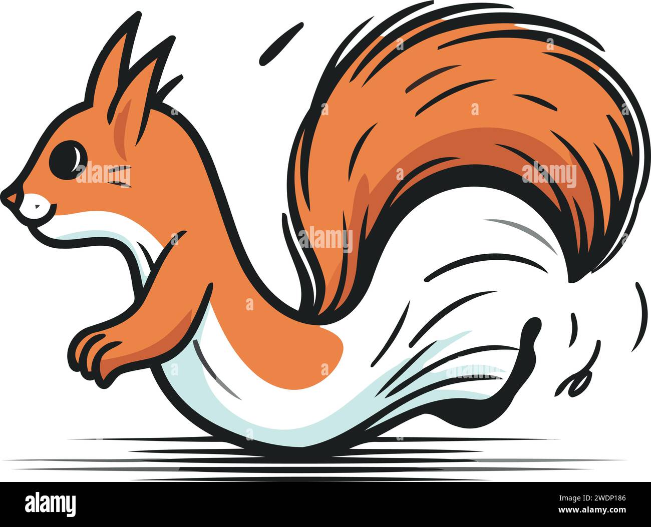Running squirrel Stock Vector Images - Alamy