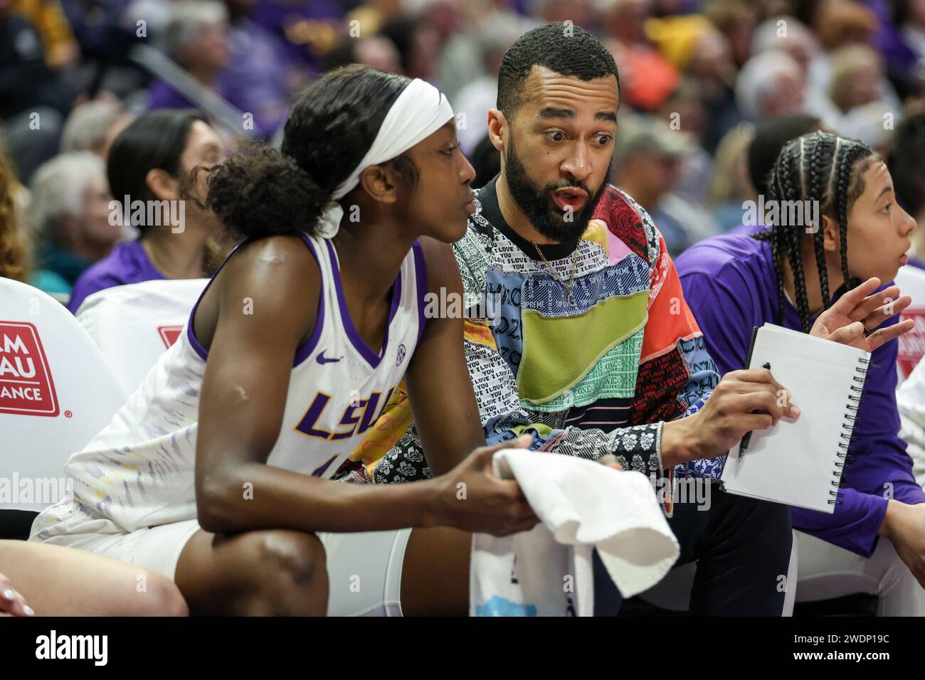 Baton Rouge, LA, USA. 21st Jan, 2024. LSU Assistant Coach Gary Redus II ...