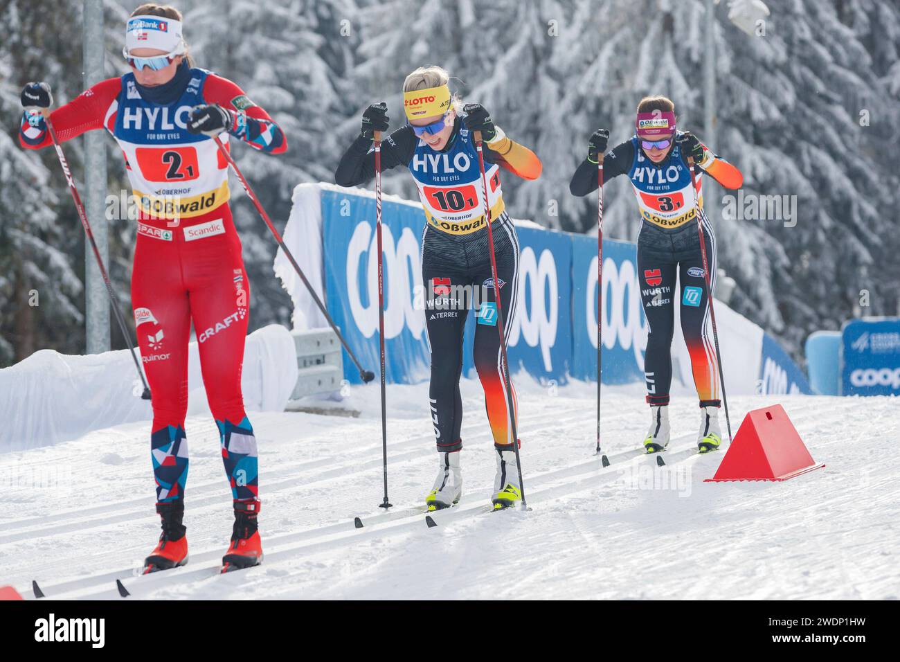 Oberhof, Deutschland. 21st Jan, 2024. von links: Heidi Weng (NOR ...