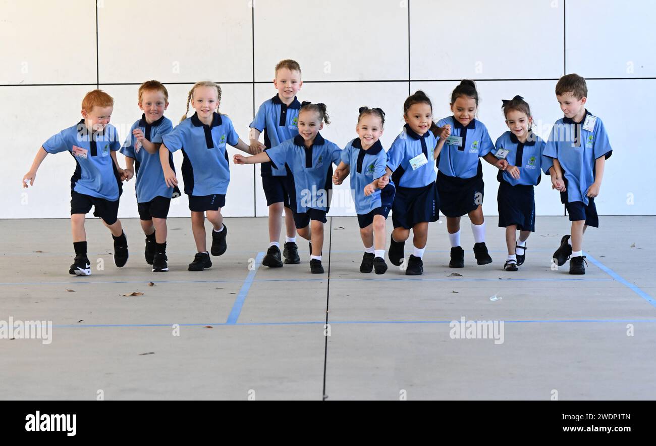 Brisbane, Australia. 22nd Jan, 2024. Ormeau State School's five sets of ...