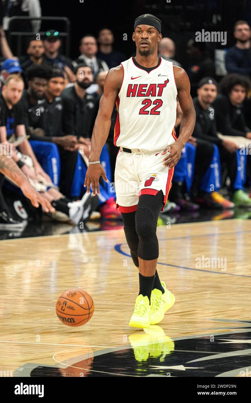 Orlando, Florida, USA, January 31, 2024, Miami Heat forward Jimmy ...