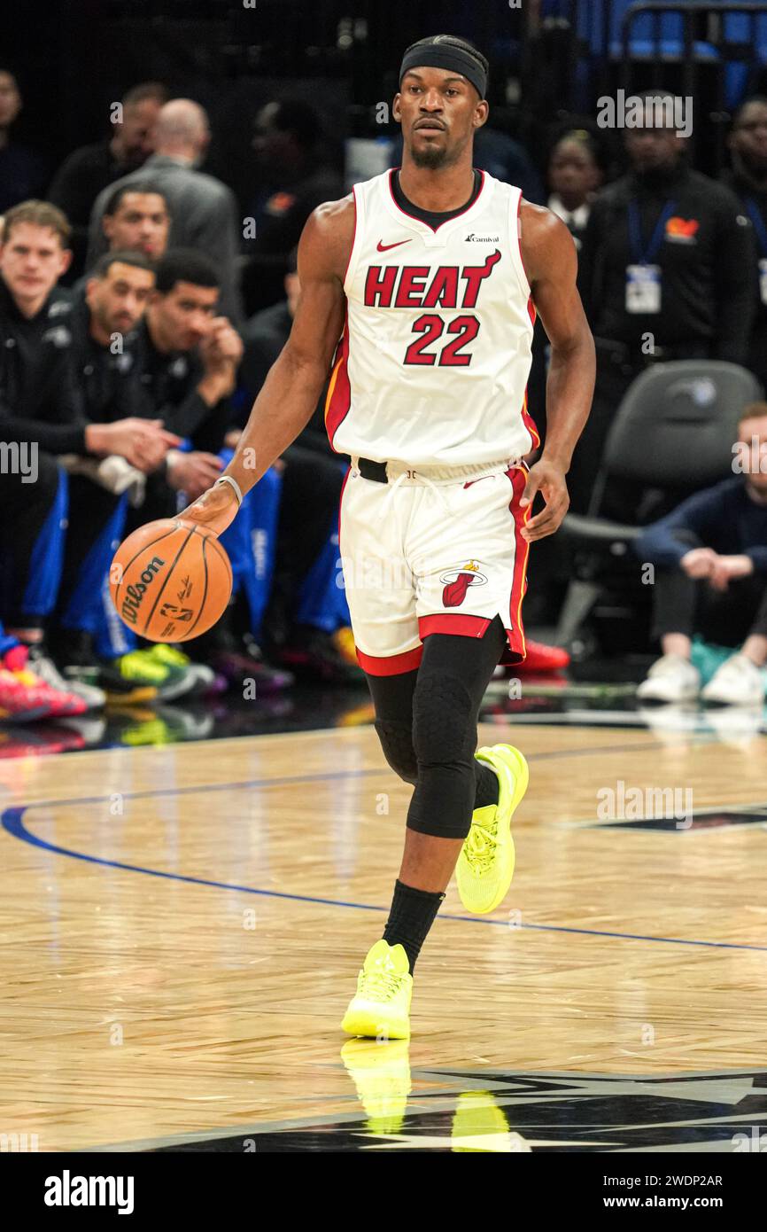 Orlando, Florida, USA, January 31, 2024, Miami Heat forward Jimmy ...