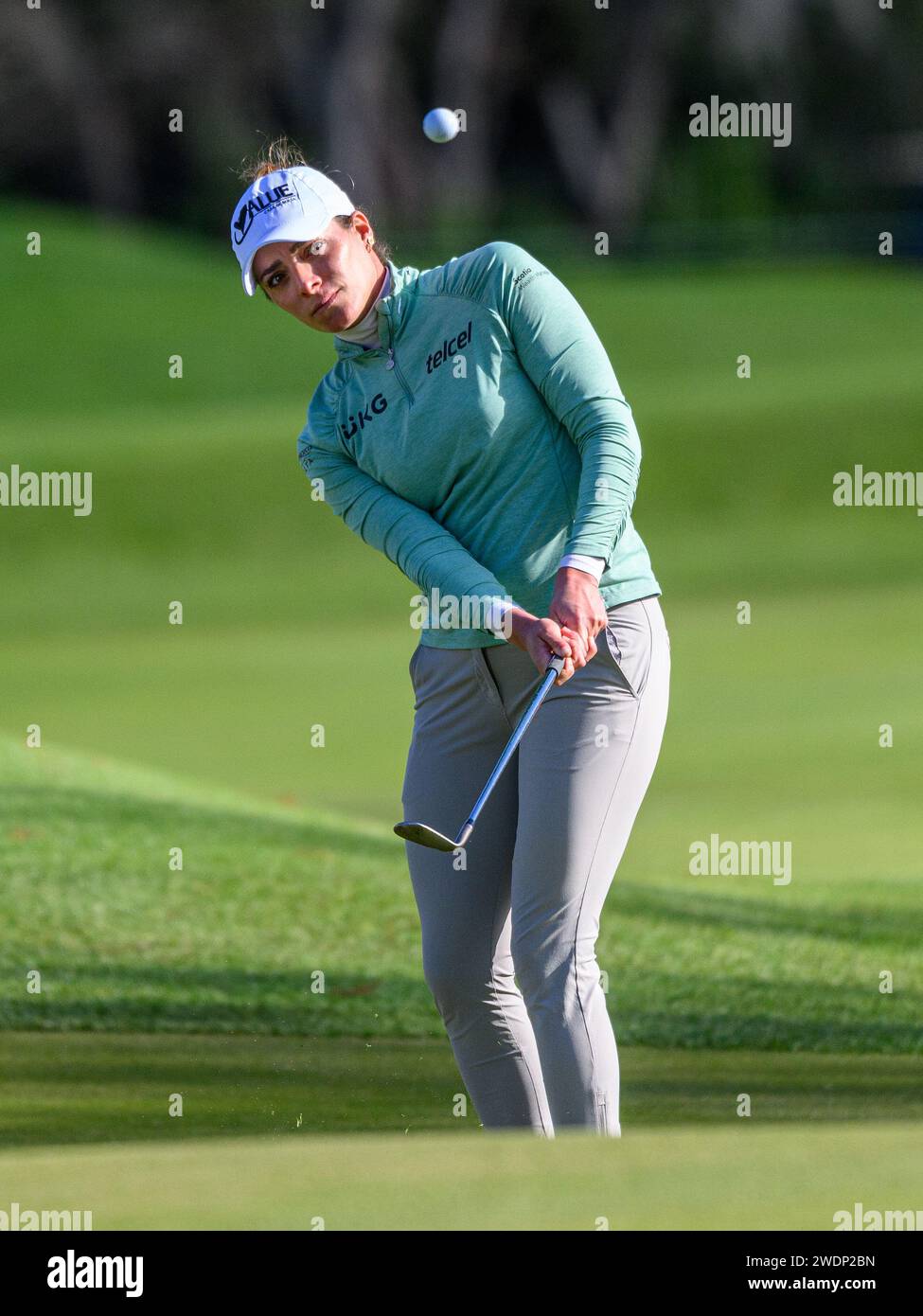 Orlando, FL, USA. 21st Jan, 2024. Gaby Lopez of Mexico chips up to the ...