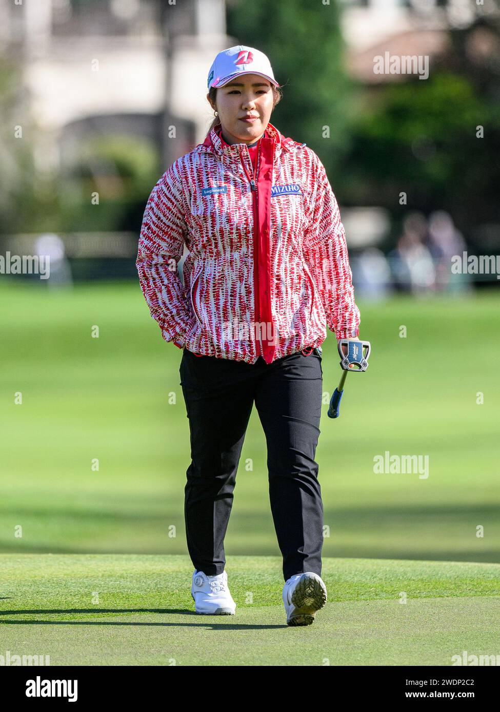 Orlando, FL, USA. 21st Jan, 2024. Ayaka Furue of Japan walks onto the 18th green during final ...
