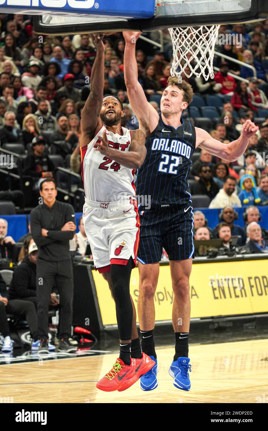 Orlando, Florida, USA, January 31, 2024, Miami Heat forward Kaywood ...