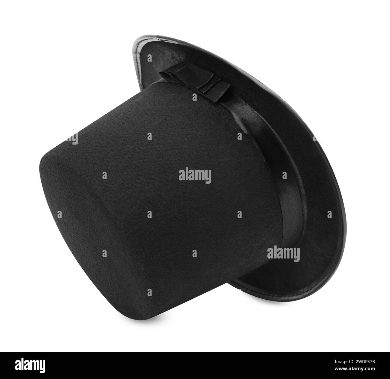 One magician top hat isolated on white Stock Photo - Alamy