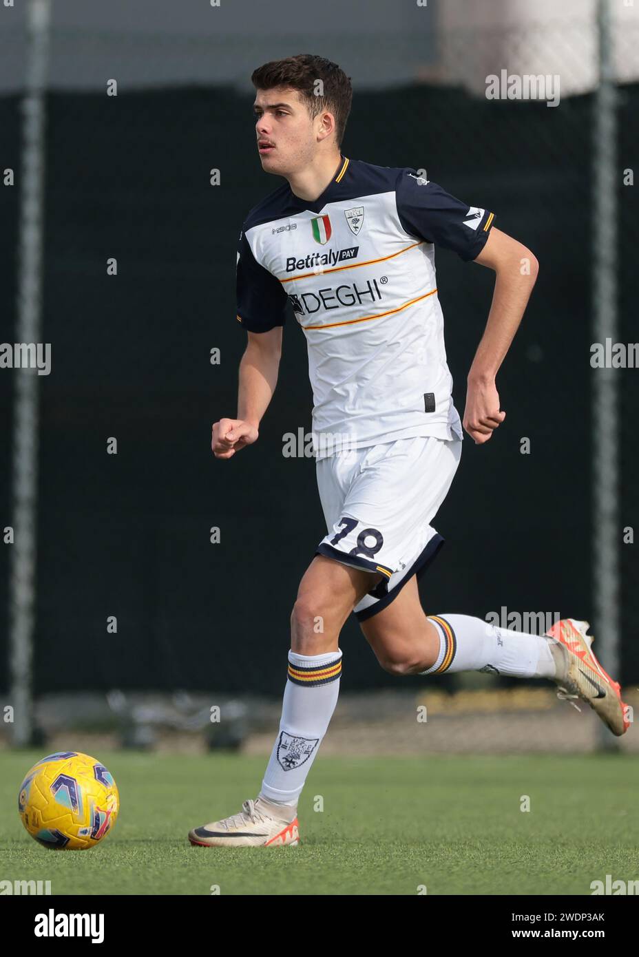Vinovo, Italy. 21st Jan, 2024. Sebastian Esposito of US Lecce during ...