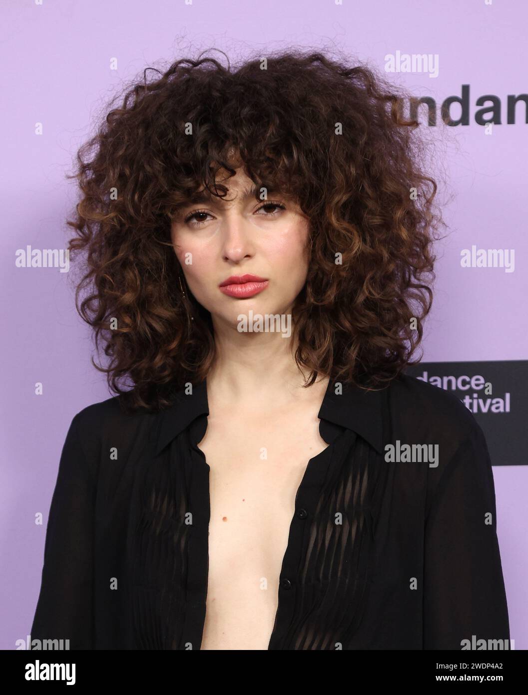 Park City, USA. 19th Jan, 2024. Nina Bloomgarden arriving to the “It's ...