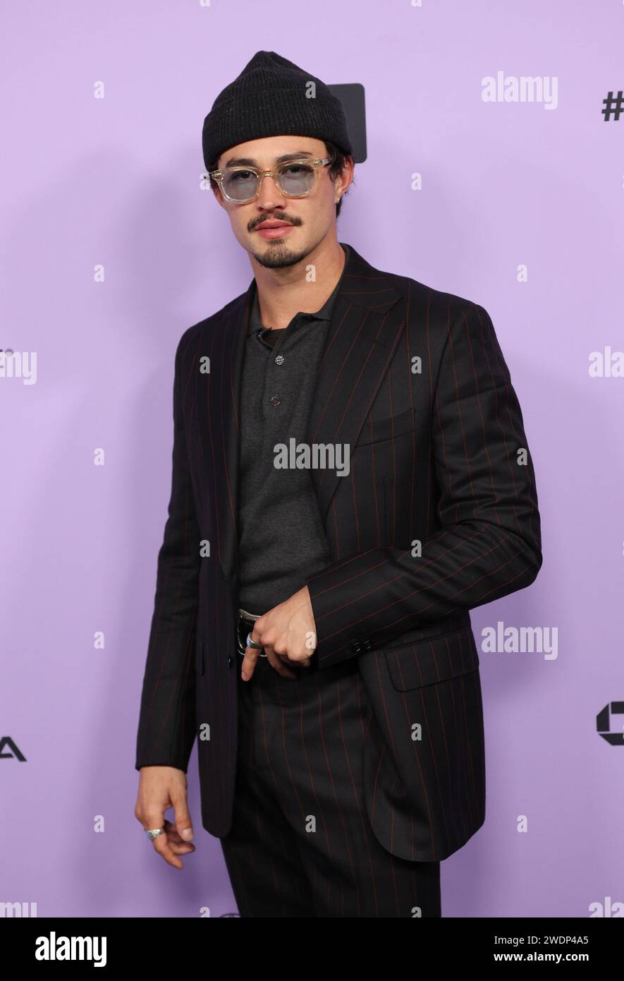 Park City, USA. 19th Jan, 2024. Gavin Leatherwood arriving to the “It's ...