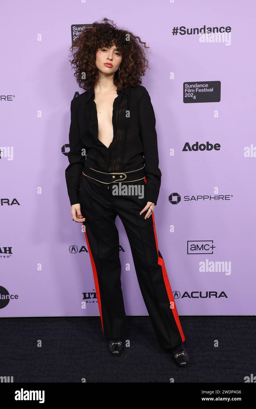 Park City, USA. 19th Jan, 2024. Nina Bloomgarden arriving to the “It's ...