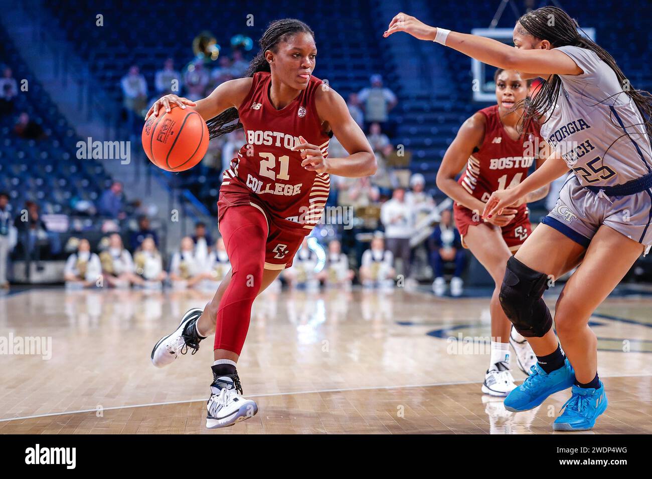 Atlanta, Georgia. 21st Jan, 2024. Andrea Daley (21) of Boston College ...