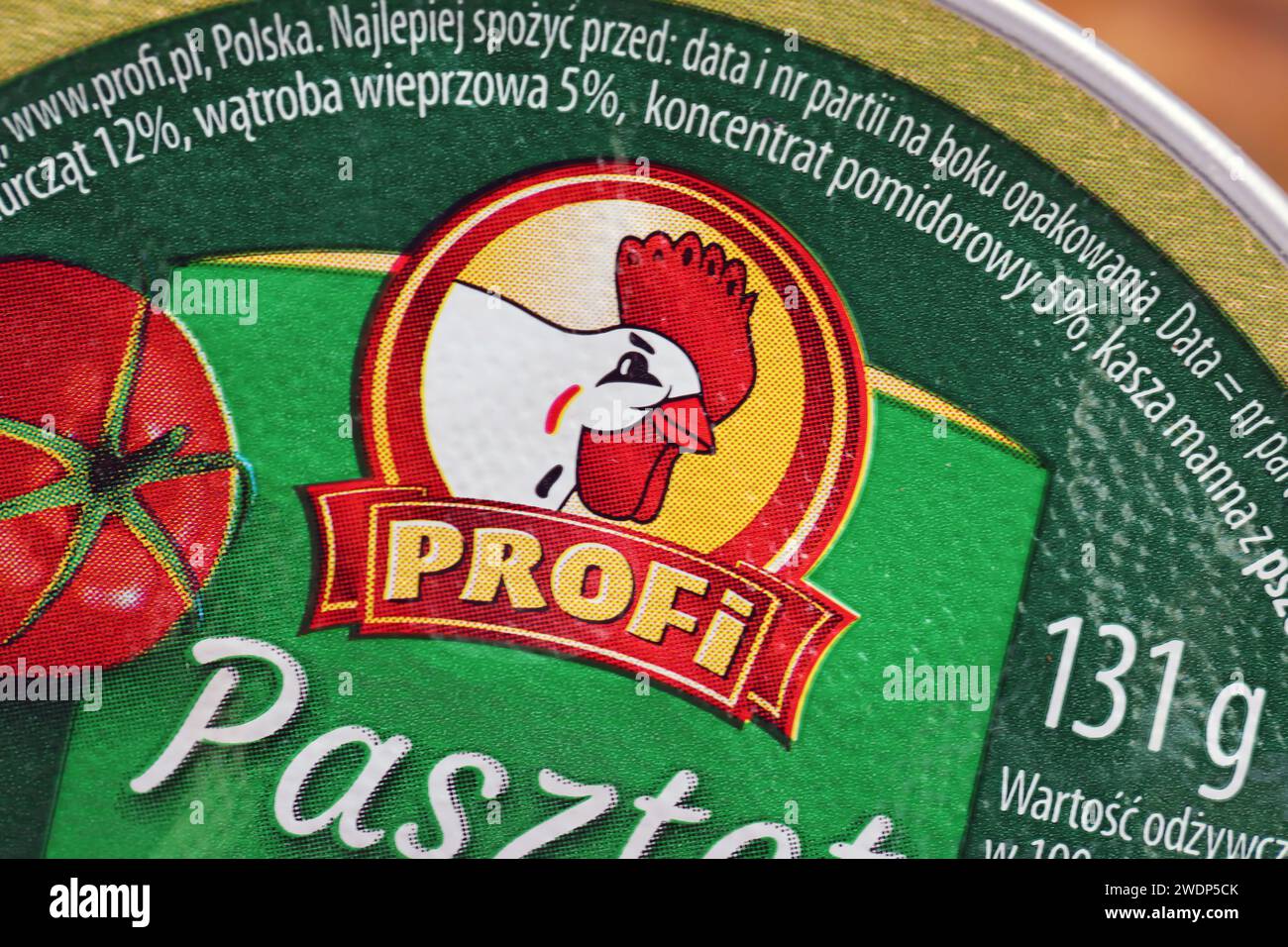 KYIV, UKRAINE - 4 MAY, 2023: Profi logo on cardboard pack of polish ...