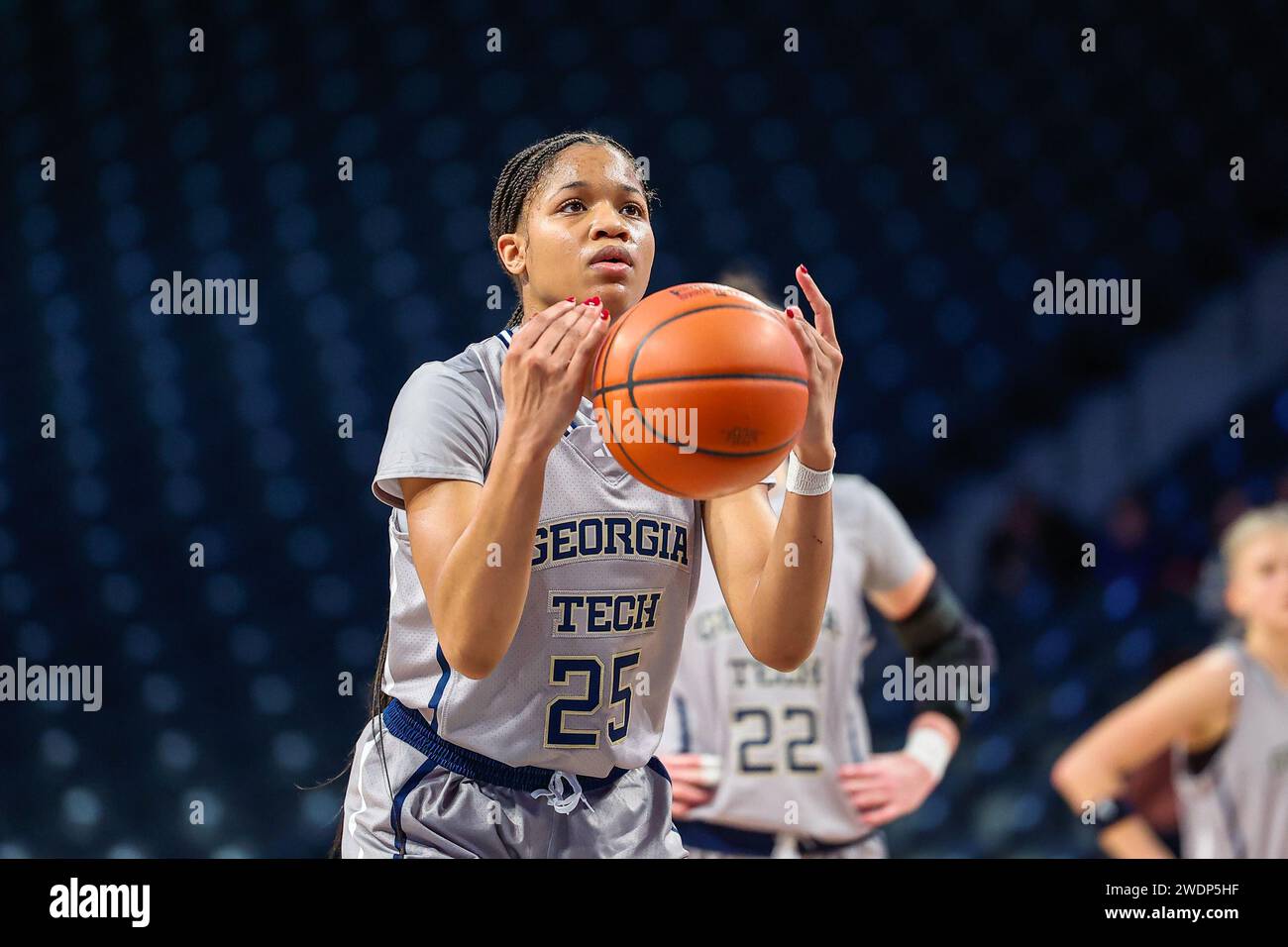 Atlanta, Georgia. 21st Jan, 2024. Georgia Tech's Kara Dunn (25) with ...