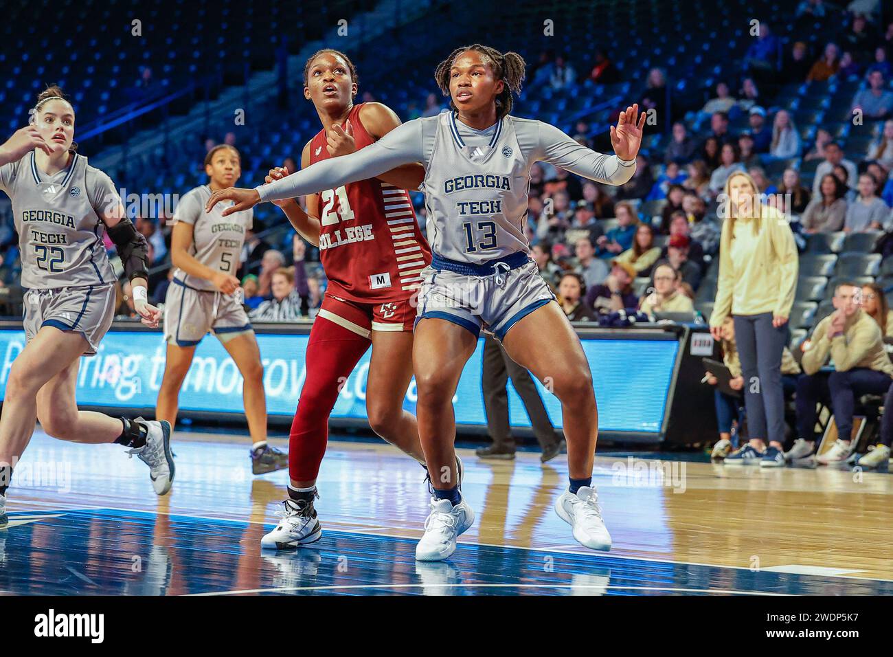 Atlanta, Georgia. 21st Jan, 2024. Georgia Tech's Kayla Blackshear (13 ...