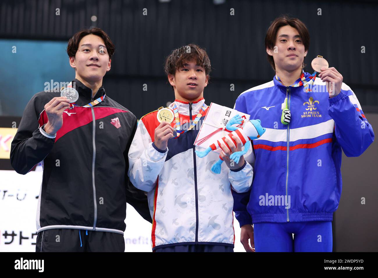 Tokyo Aquatics Centre, Tokyo, Japan. 20th Jan, 2024. (L to R) Taisei Murakami, Hidekazu takehara ...