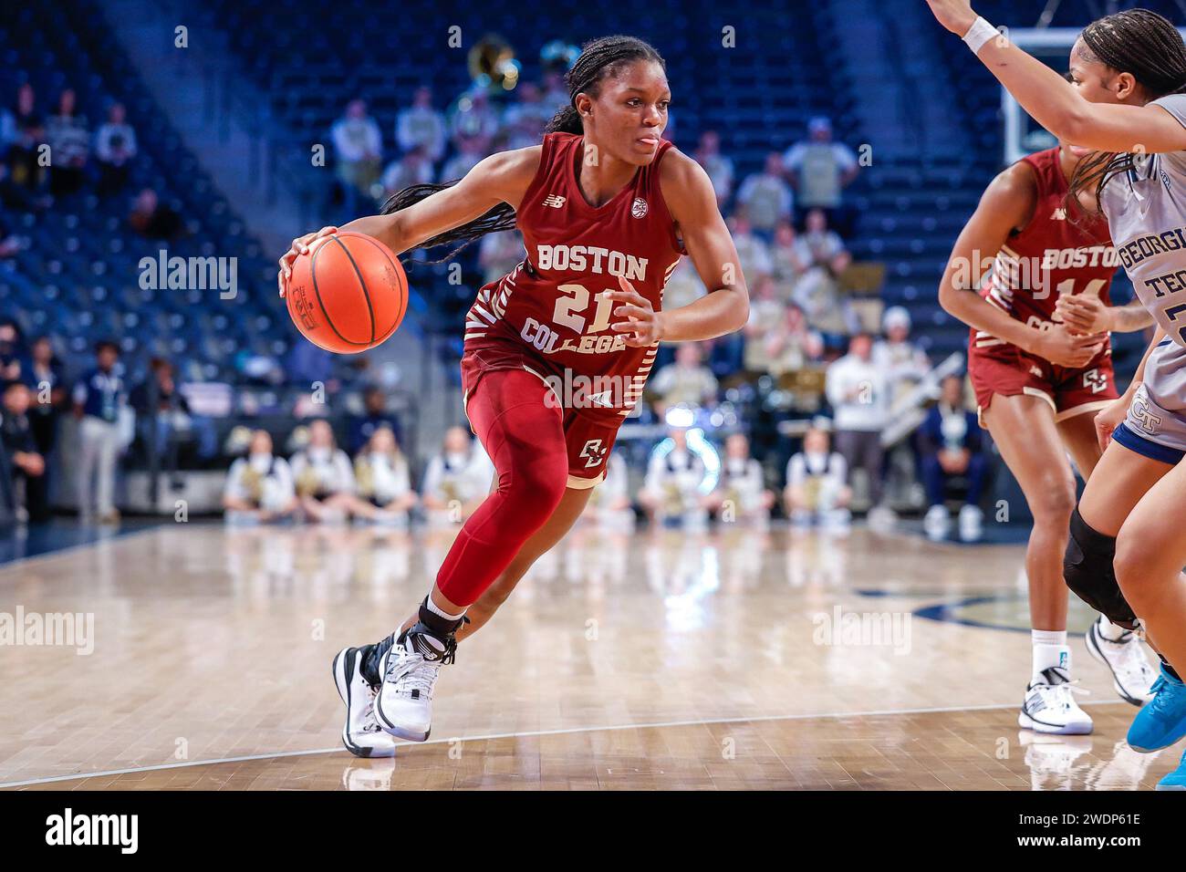 Atlanta, Georgia. 21st Jan, 2024. Andrea Daley (21) of Boston College ...