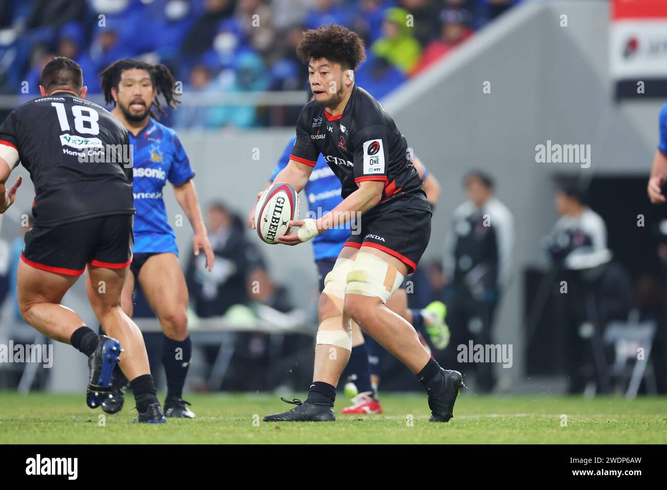 Kumagaya Rugby Stadium, Saitama, Japan. 20th Jan, 2024. Yoji Akiyama ...
