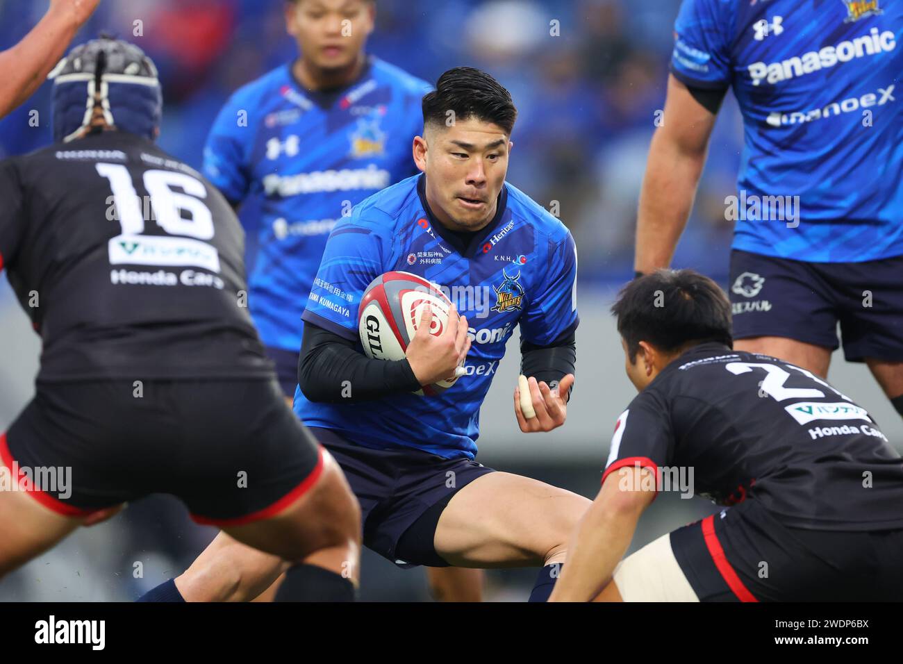 Kumagaya Rugby Stadium, Saitama, Japan. 20th Jan, 2024. Rikiya Matsuda ...