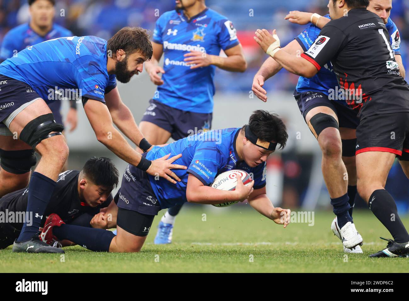 Kumagaya Rugby Stadium, Saitama, Japan. 20th Jan, 2024. Taiki Fujii ...