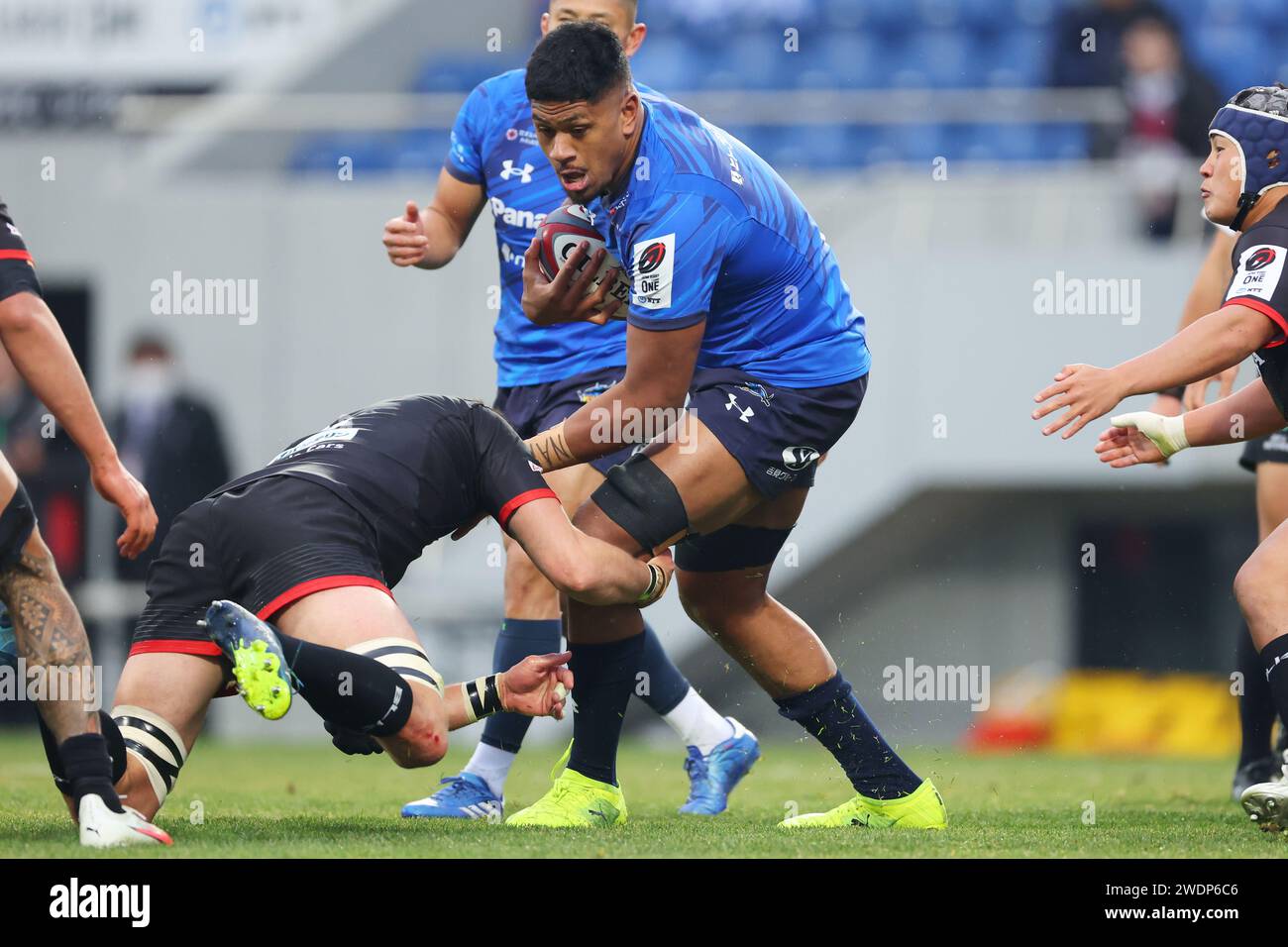 Kumagaya Rugby Stadium, Saitama, Japan. 20th Jan, 2024. Esei Haangana ...