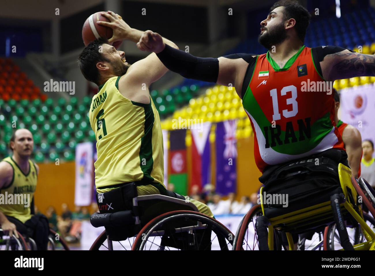 Bangkok, Thailand. 20th Jan, 2024. (L-R) Bill LATHAM (AUS), Mahdi ...