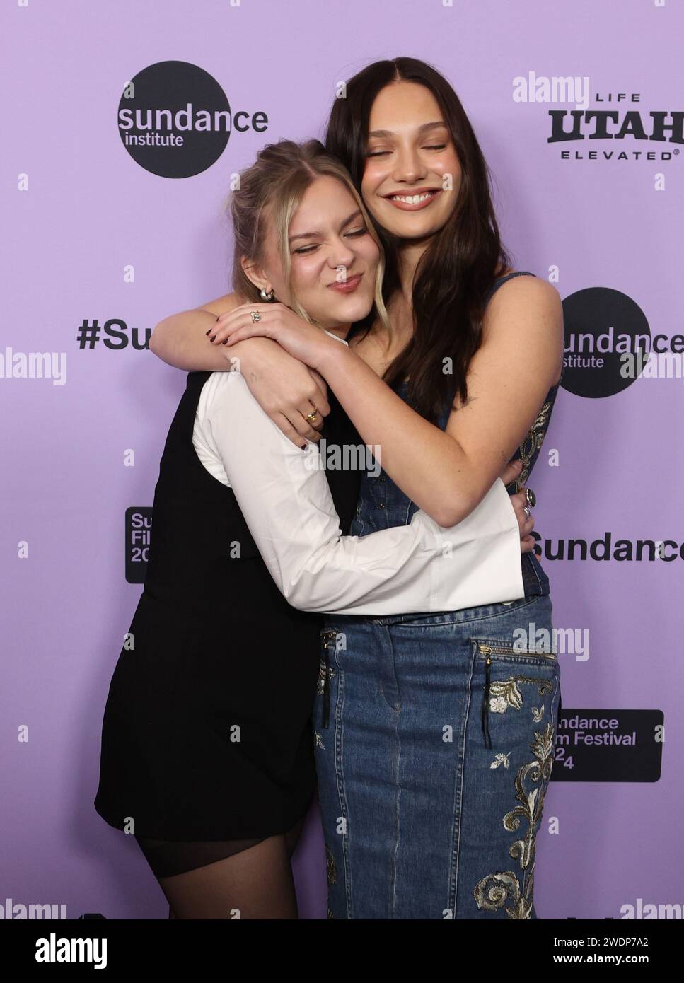 Park City, USA. 20th Jan, 2024. Maisy Stella and Maddie Ziegler ...