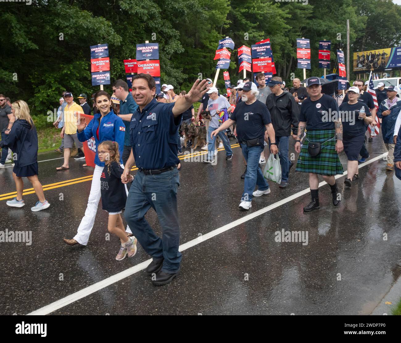 Merrimack, New Hampshire USA July 4, 2023 Florida Governor and ...