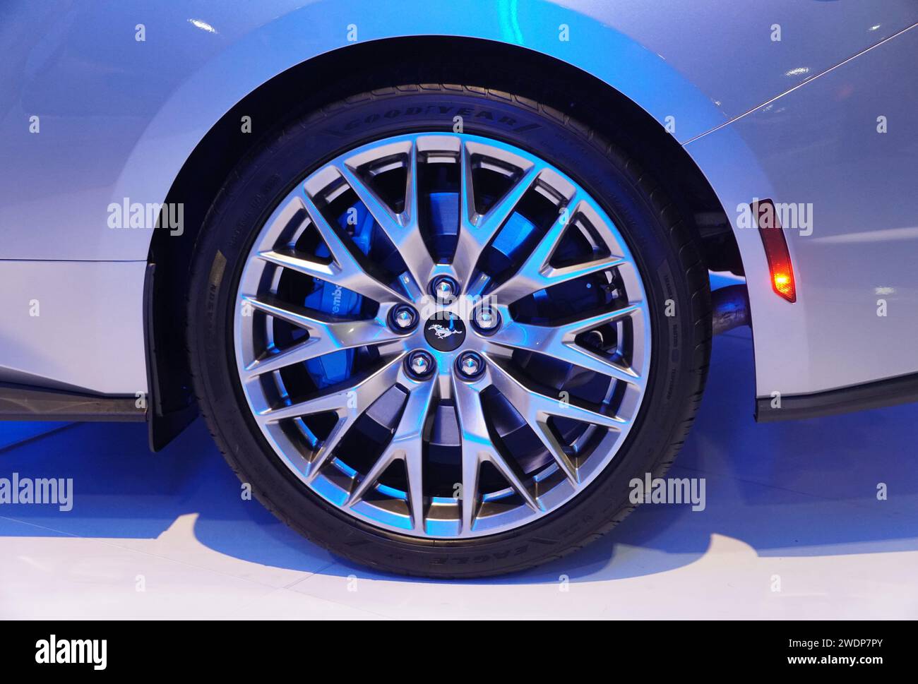 Philadelphia, Pennsylvania, U.S - January 14, 2024 - The silver alloy ...