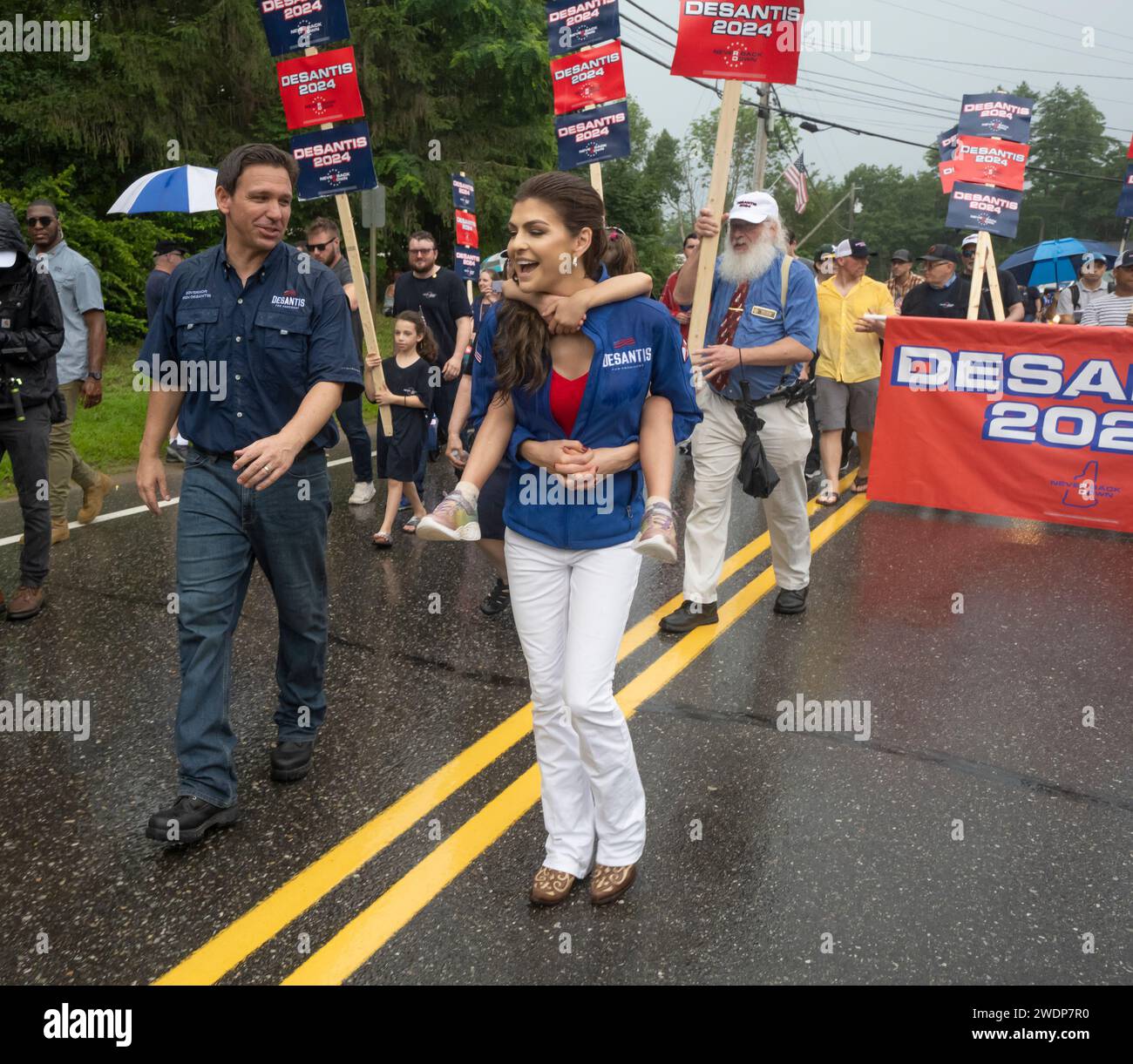 Merrimack, New Hampshire USA July 4, 2023 Florida Governor and ...