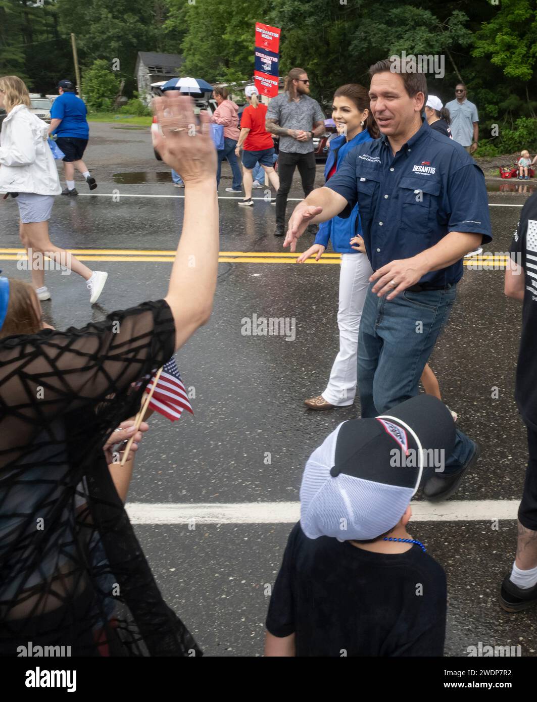 Merrimack, New Hampshire USA July 4, 2023 Florida Governor and ...