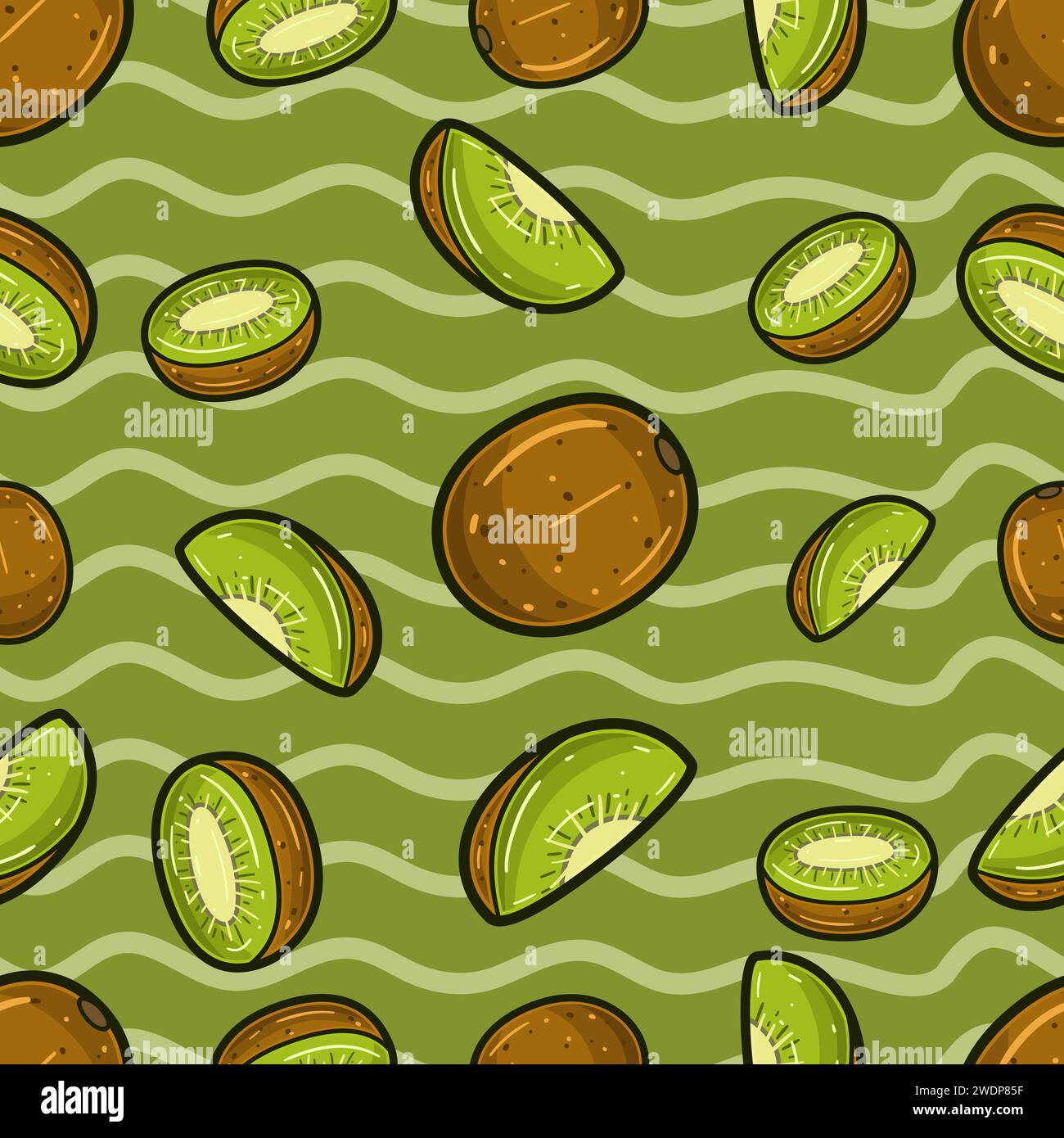 Kiwi detail Stock Vector Images - Alamy