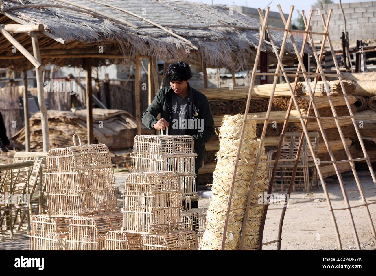 Baghdad. 21st Jan, 2024. This photo taken on Jan. 21, 2024 shows ...