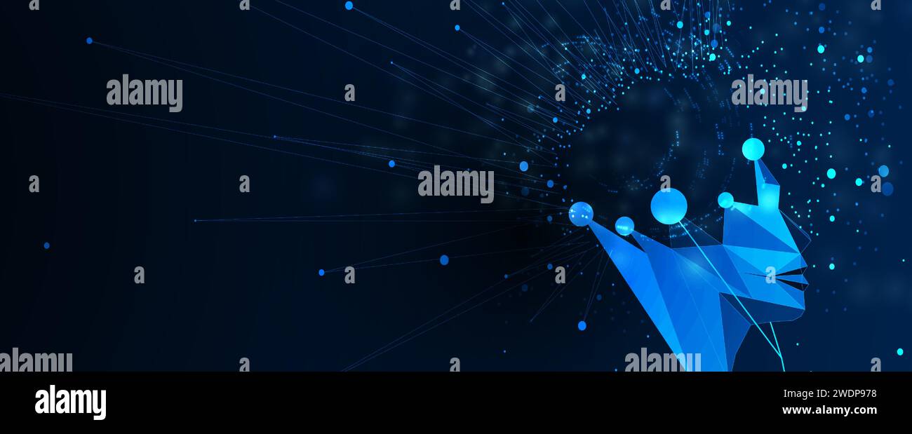 Abstract Artificial intelligence. Cloud computing. Machine learning ...