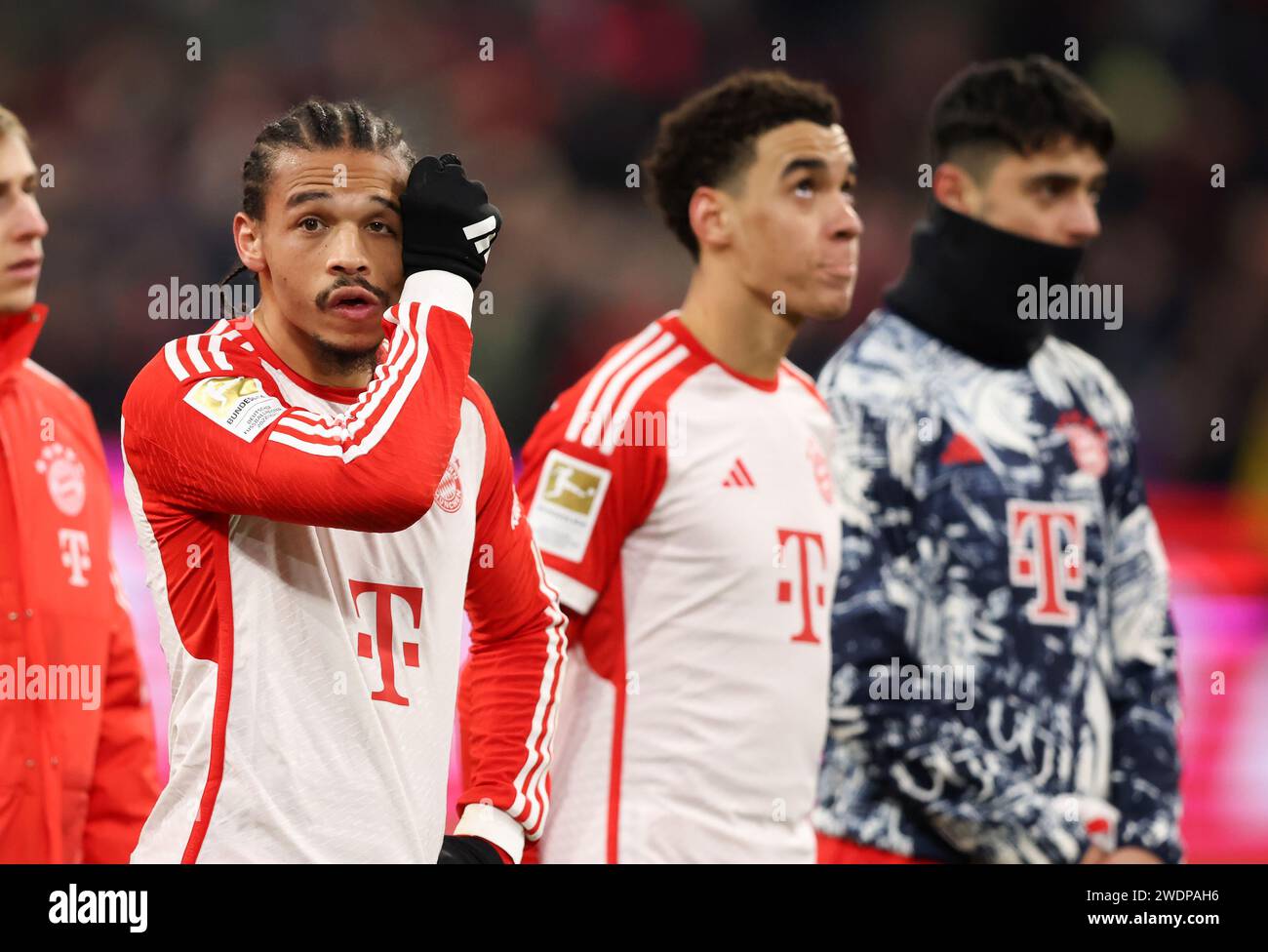 enttŠuscht nach der Niederlage Leroy Sane of Bayern Muenchen Jamal ...